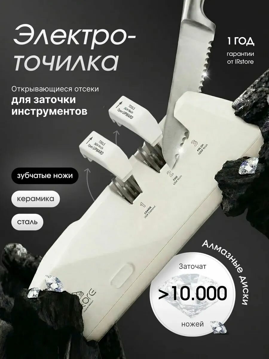 Точилка для ножей электрическая алмазная ножеточка