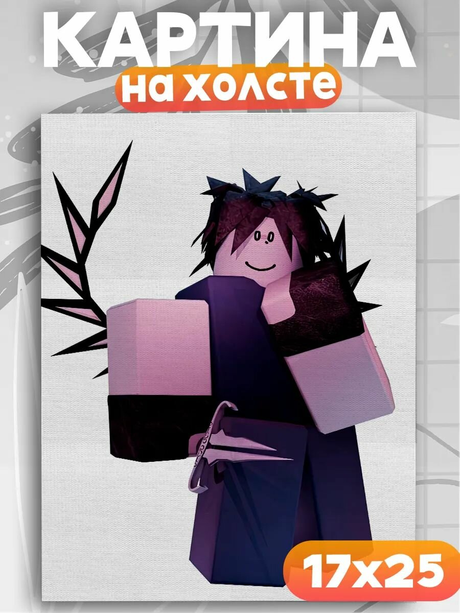 Картина на стену forsaken roblox роблокс ту тайм форсакен, на подрамнике, 1шт, 25х17 размер.