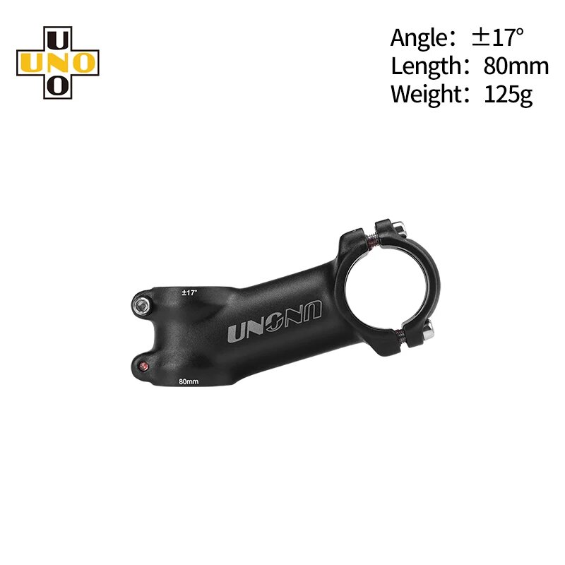 UNO Вынос руля, Angle: ±17°, Length: 80mm, Weight: 125g