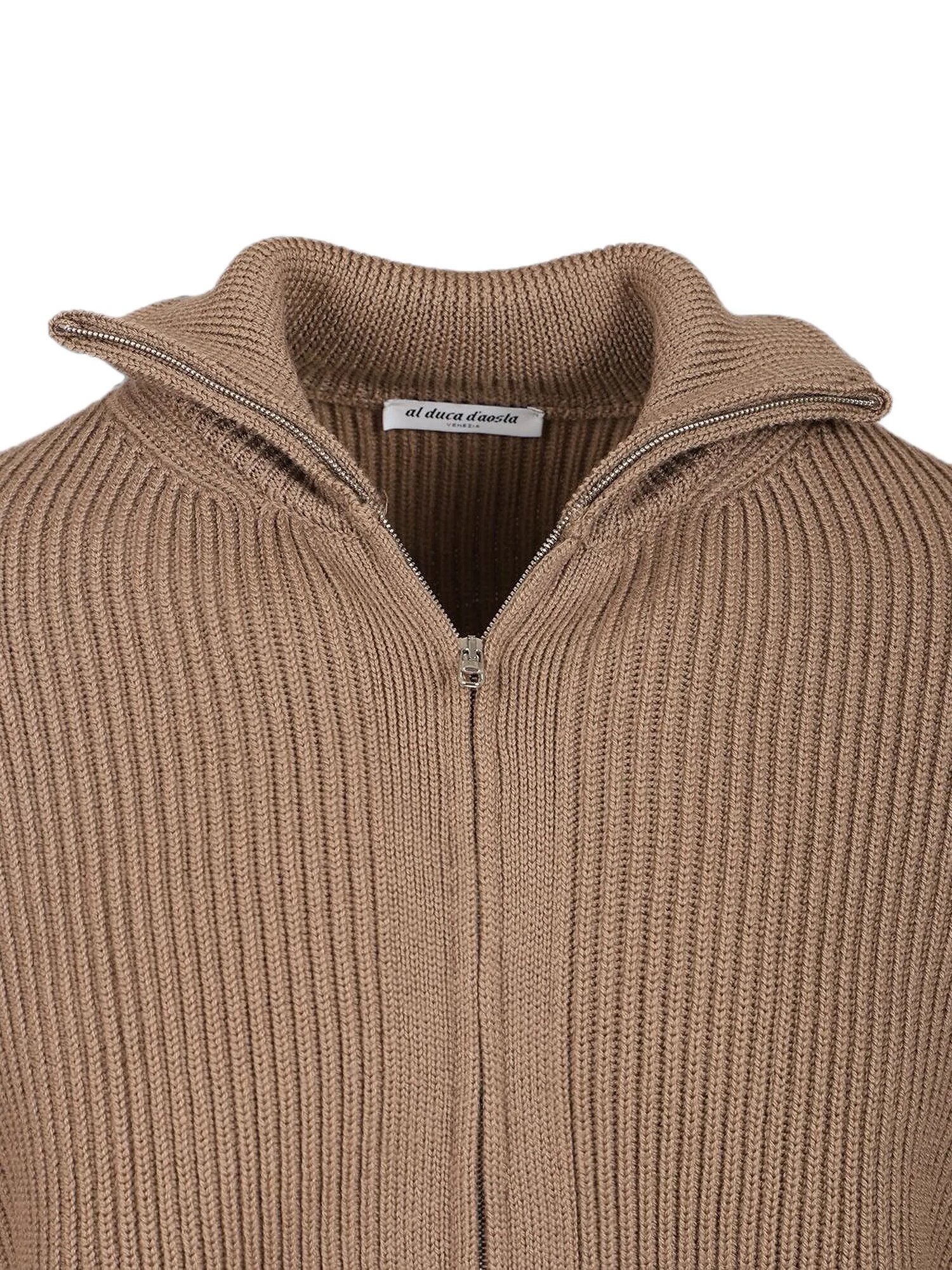 Свитер al duca d'aosta Ribbed-knit zip-up sweater, размер 54, , разноцветный — фото 1