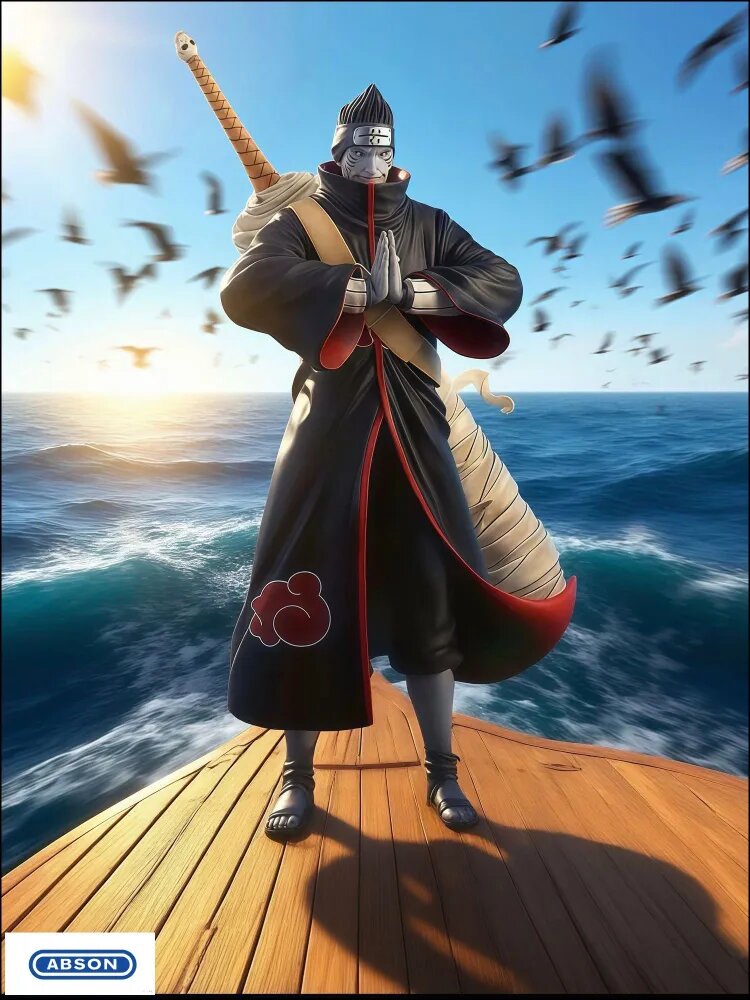 Эксклюзивная фигурка Kisame Hoshigaki из аниме Naruto, высота модели 32 сантиметра