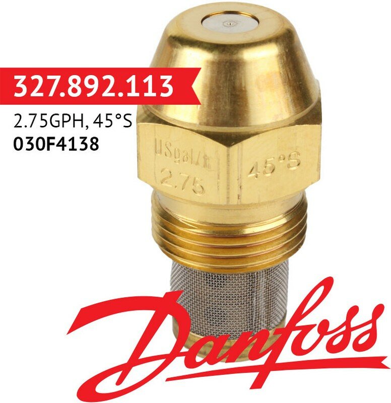 Топливная форсунка Danfoss 2.75GPH,45S 030F4138