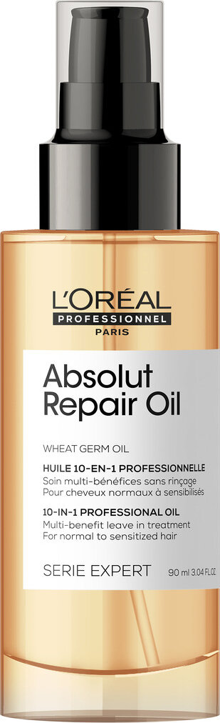Loreal Professionnel Масло для восстановления поврежденных волос Serie Expert Absolut Repair Oil Gold, 90 мл