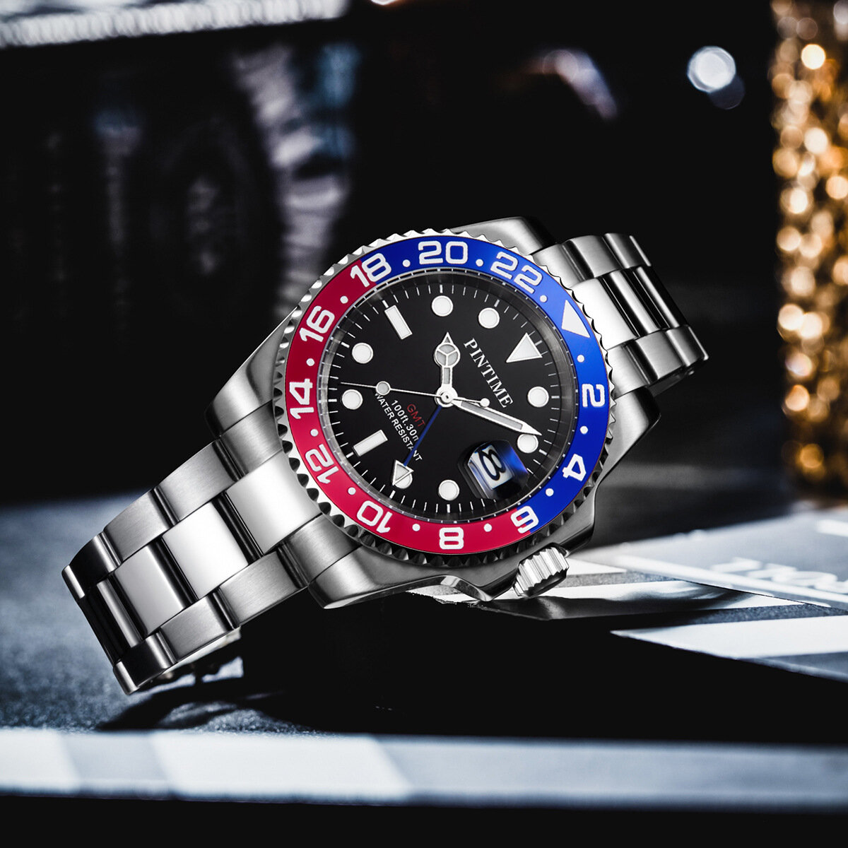 P.260 Ro/*lex GMT-Master II с автоматическим швейцарским механизмом 2836, диаметр 40 мм. — фото 1