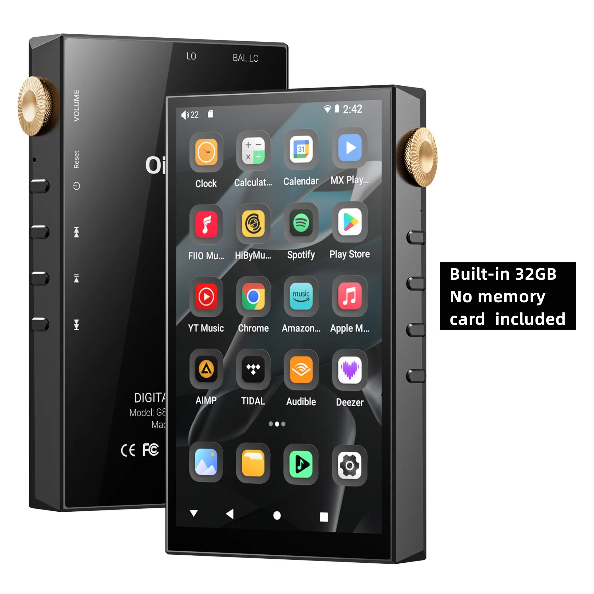 Oilsky Hi-Fi Hi-Res Аудиоплеер 32/160 ГБ 32GB no card black