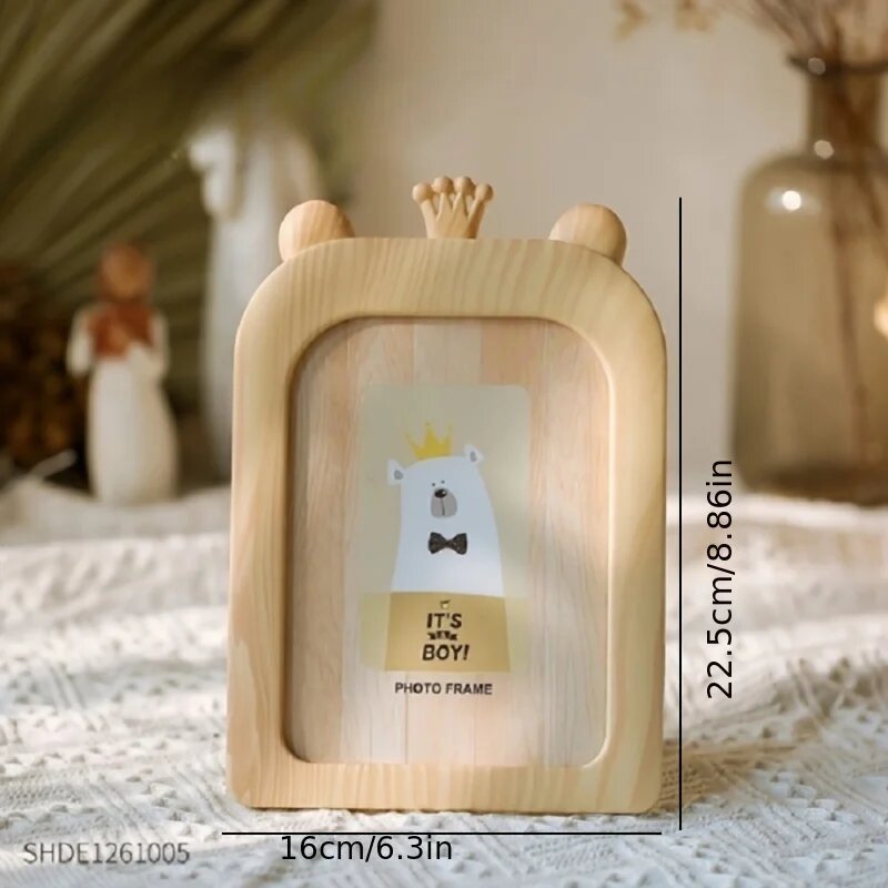 Пластиковая фоторамка KEANG мультяшная 7 дюймов Бежевый, light colour crown