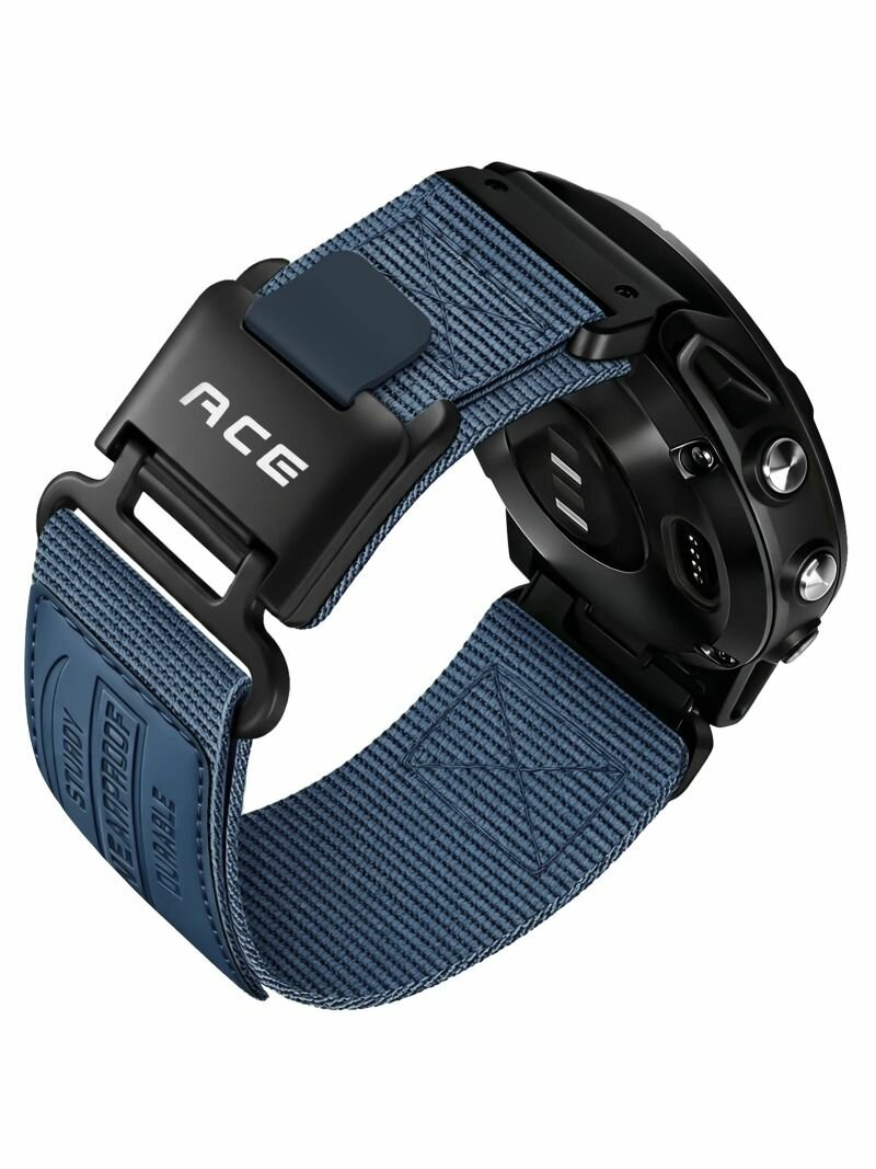 Магнитный нейлоновый спортивный ремешок для умных часов Garmin серии Fenix, Tactix, Instinct, MARQ, 22 мм