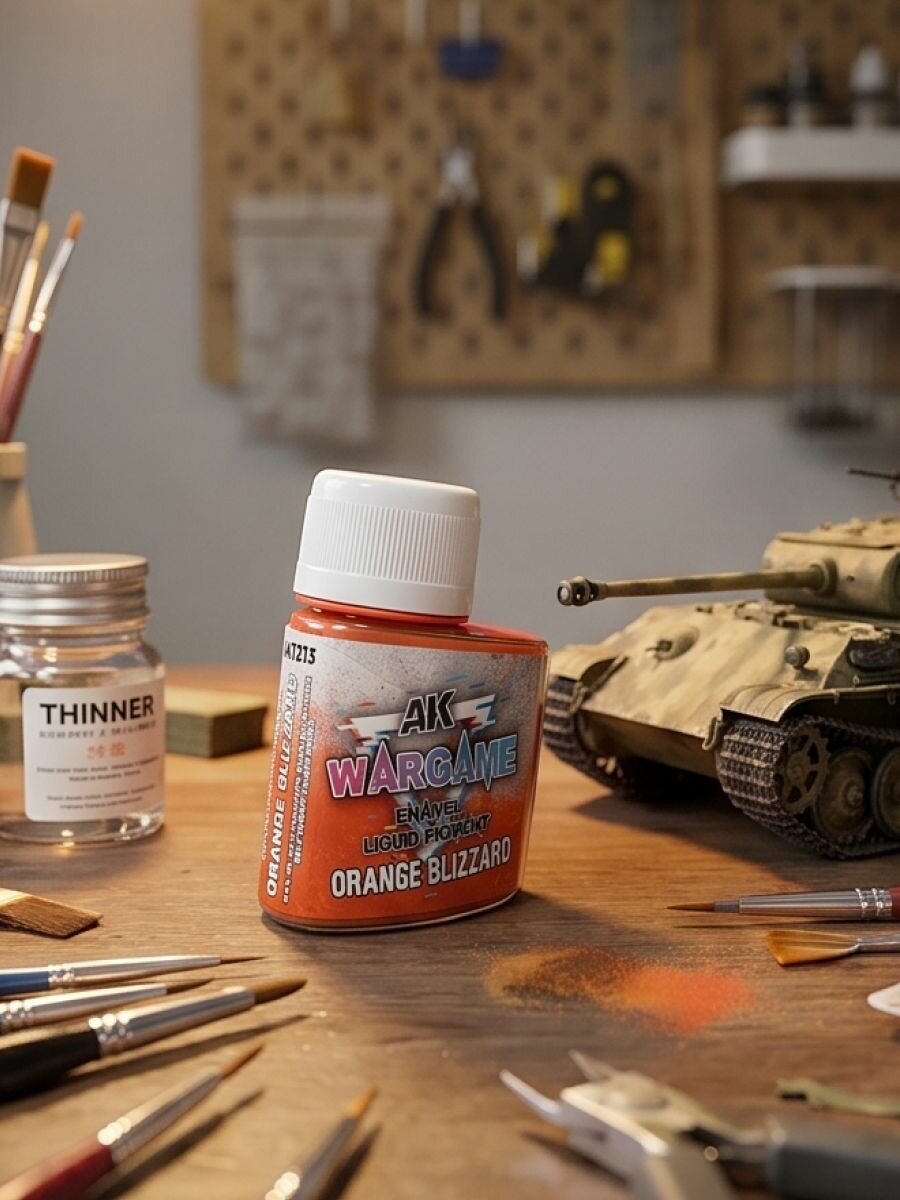 Краска для моделирования AK Interactive - Orange Blizzard 35ml — фото 1