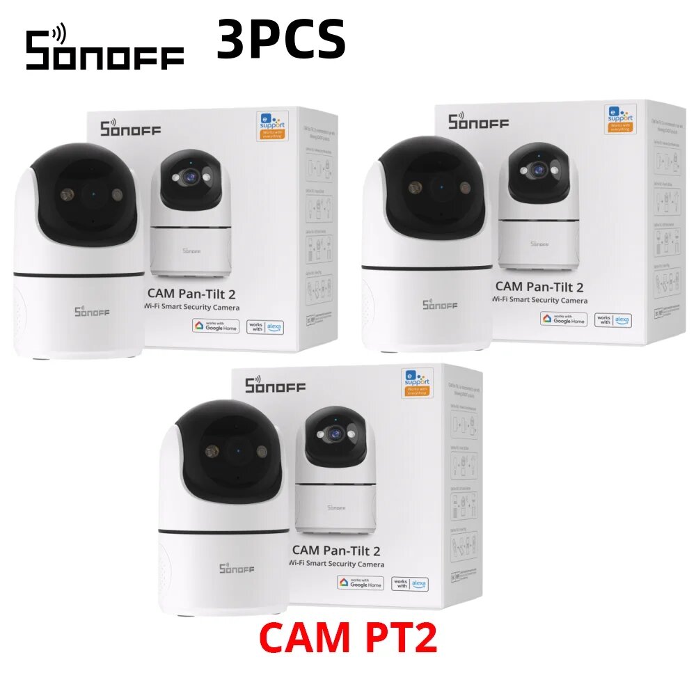 SONOFF CAM PT2 1080P Wi-Fi камера (3шт)