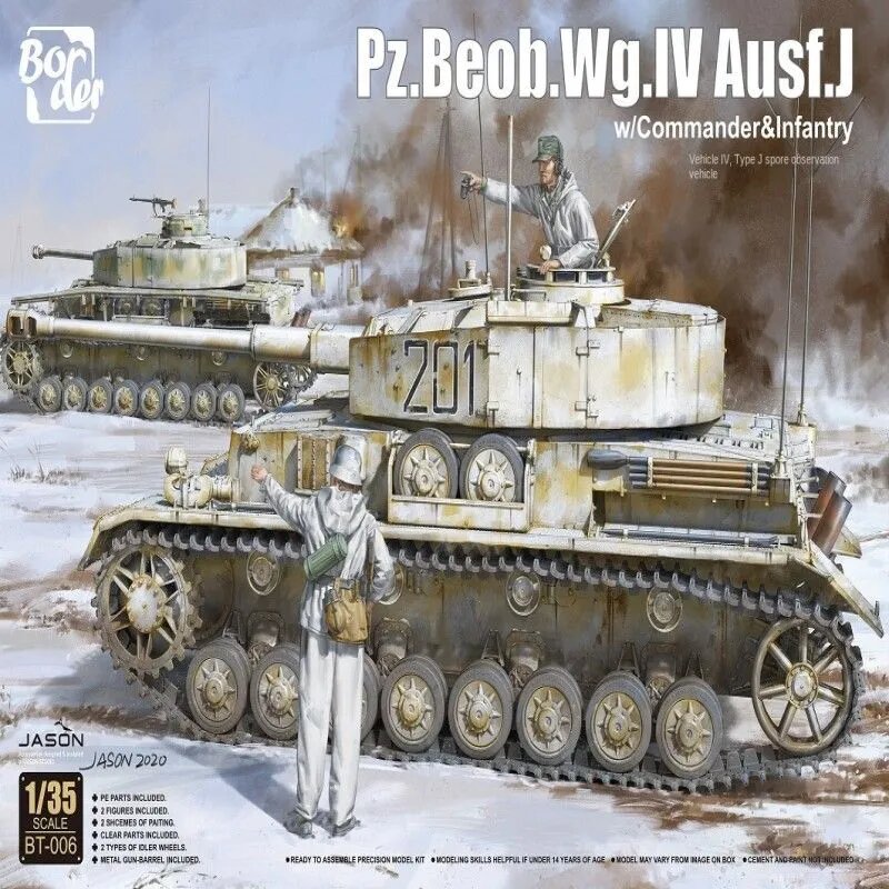 Border Model BT-006 1/35 Pz.Beob.Wg.IV Ausf.J АКН артиллерийская наблюдательная машина Модель танка
