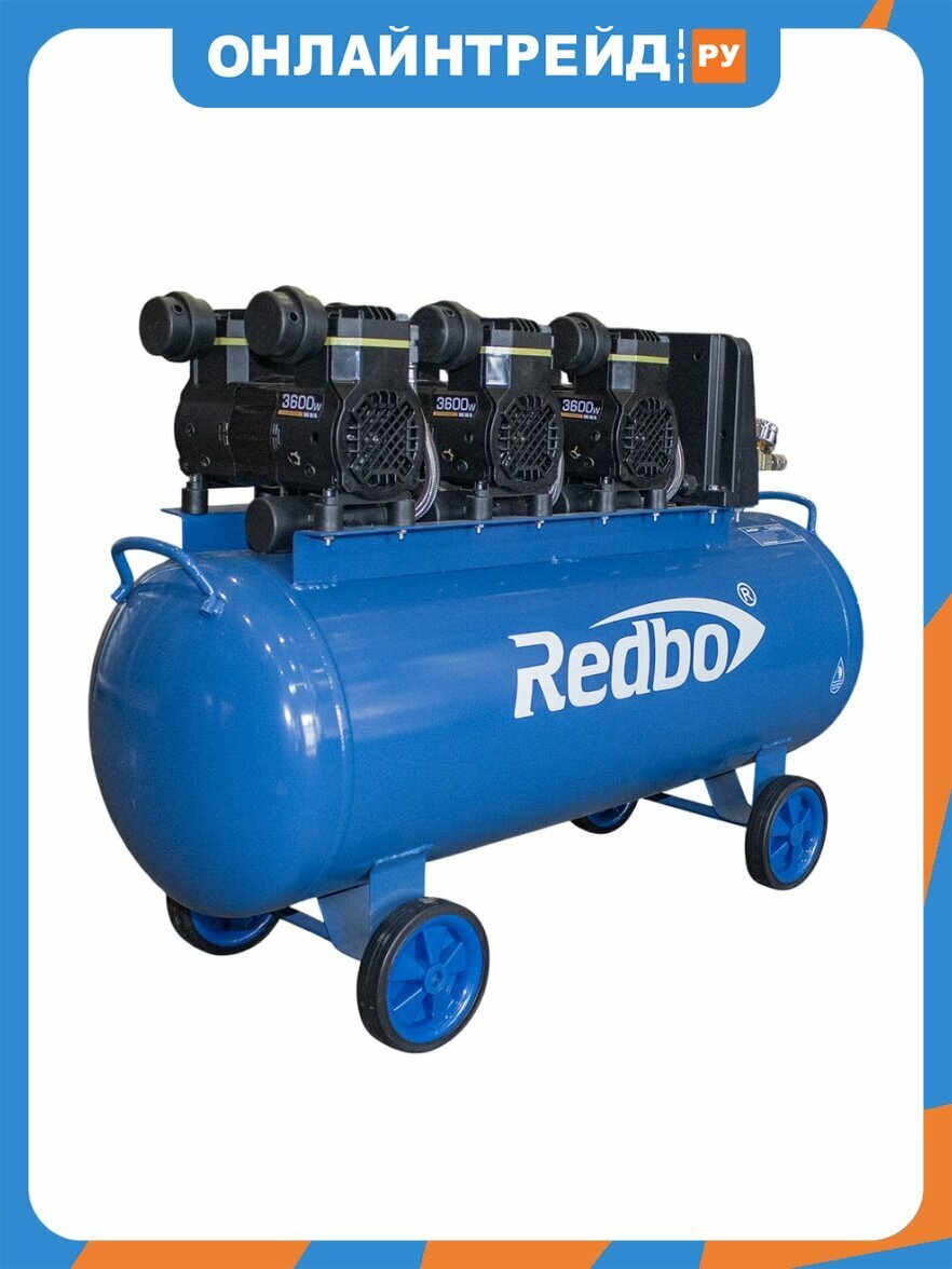 Безмасляный компрессор Redbo ACN-100/3600-3 (3.6кВт, 315л./мин, 100л, 6 цил.)