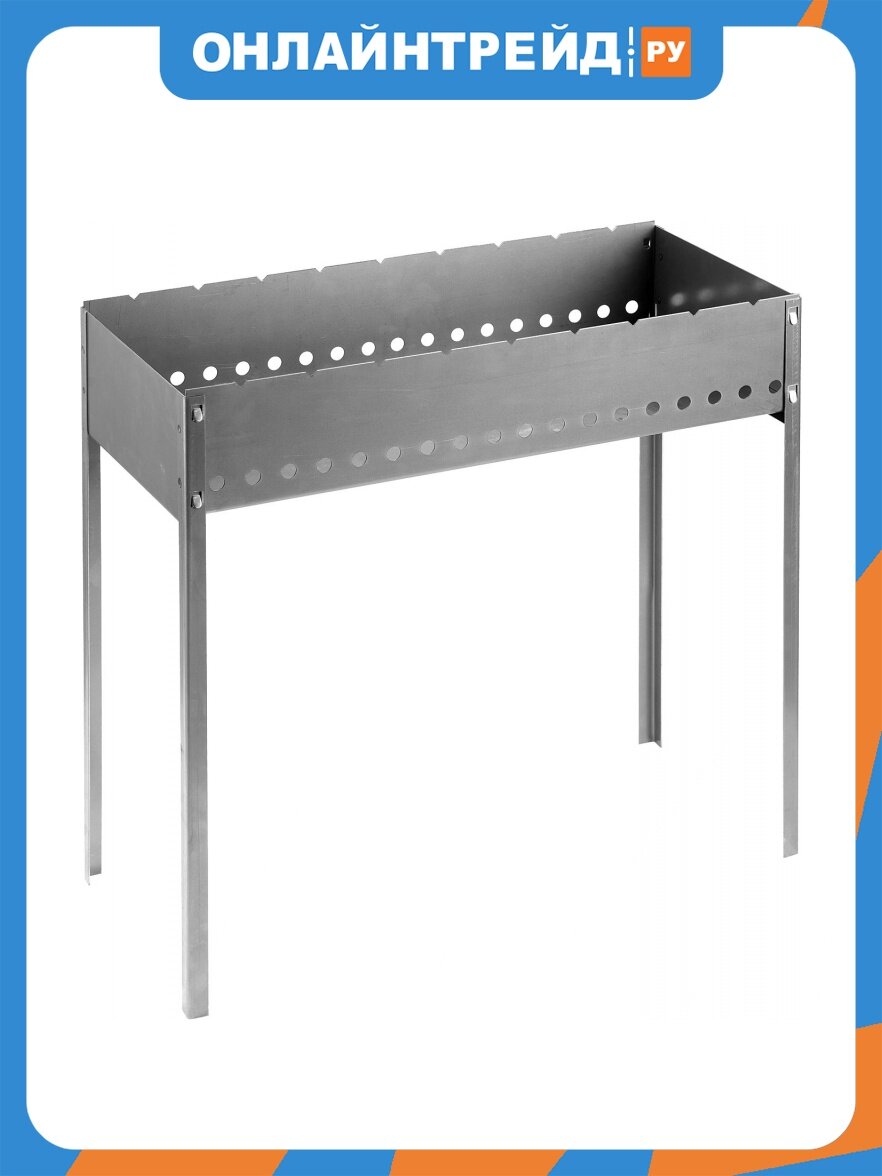 Мангал Grinda сборный Barbecue 700х300х700 мм сталь 1.5 мм в коробке