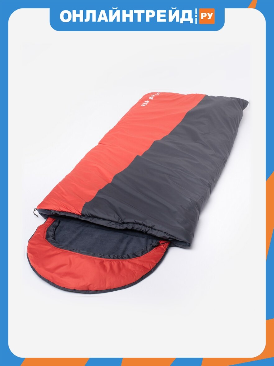 Спальный мешок Huntsman Эксперт цвет Серый/Терракотовый ткань Дюспо RADOTEX 300 гр - -10 С