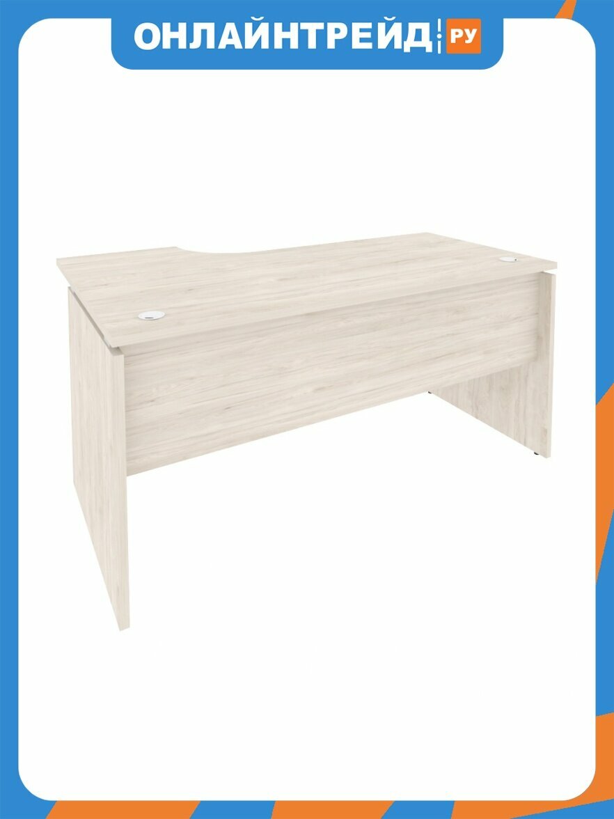 Стол эргономичный Riva CHAIR правый O. SA-1 (R) Денвер светлый 1580*980*750 (720/460) Onix