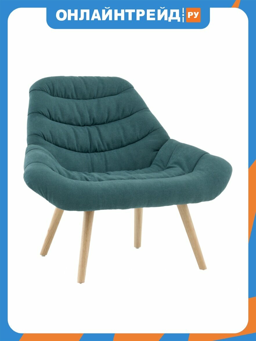 Кресло Stool Group Олби Страйпс тёмно-бирюзовый