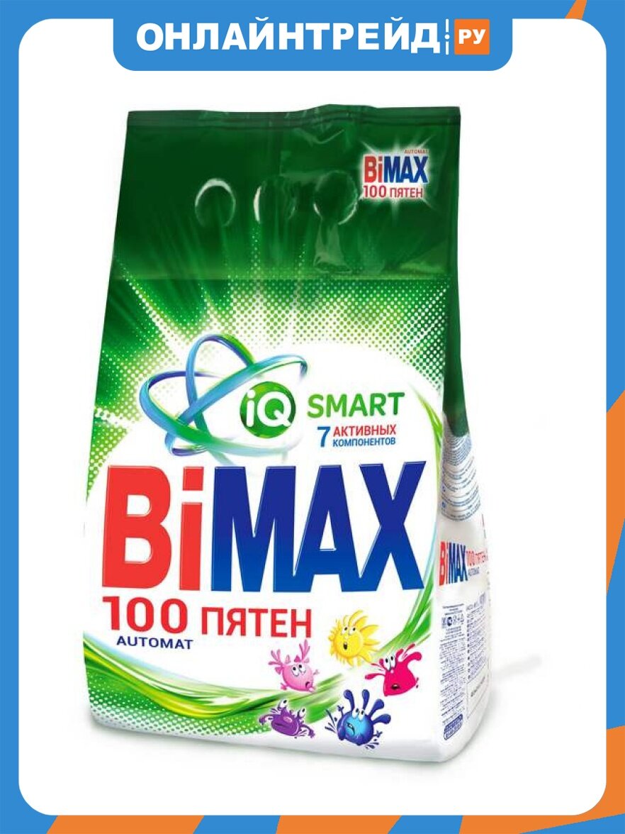 Стиральный порошок Bimax 100 Пятен, 2.4 кг