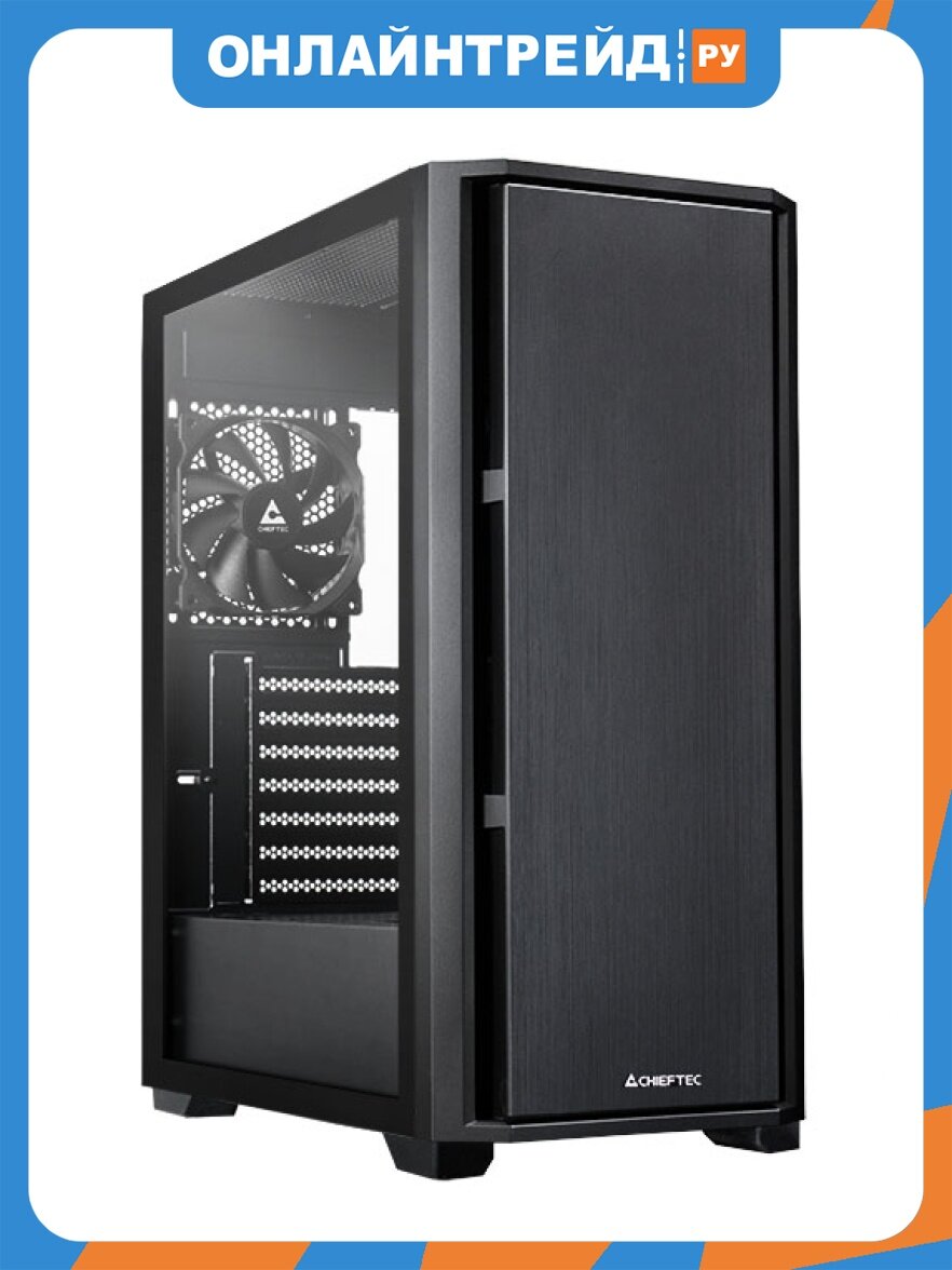 Корпус Chieftec PRO MIDI TG AS-02B-TG-OP без БП