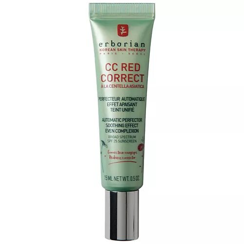ERBORIAN Корректирующий крем для лица CC Red Correct, 15 мл