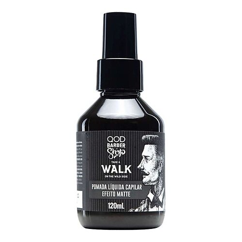 QOD BARBER SHOP Жидкая помада для волос с матовым эффектом Pomada Liquida Capilar, 120 мл