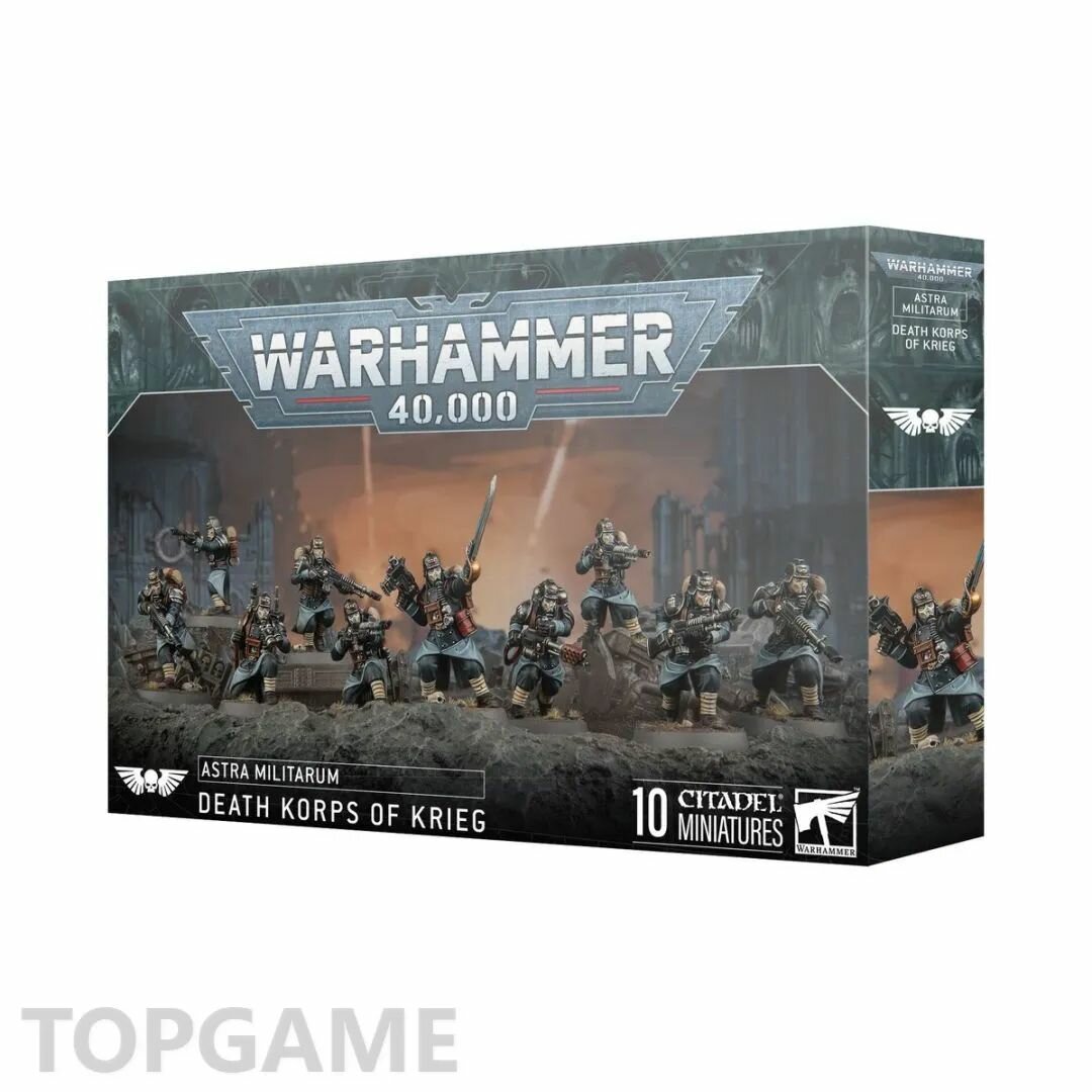 Warhammer 40,000 Astra Militarum Death Korps of Krieg набор из 10 детализированных миниатюр для настольной игры и коллекции