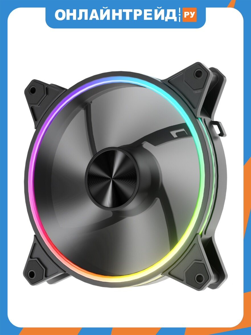 Вентилятор для корпуса 1STPLAYER FO7R-14 Black Reverse OEM (FO7R-14-BK)