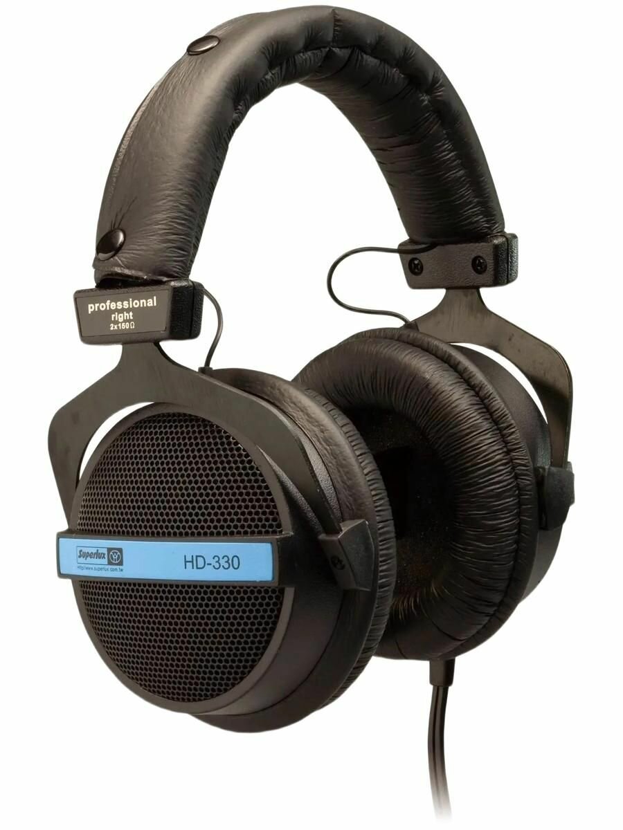Наушники Superlux HD330, пеолуоткрытые, динамические, витой несъёмный кабель