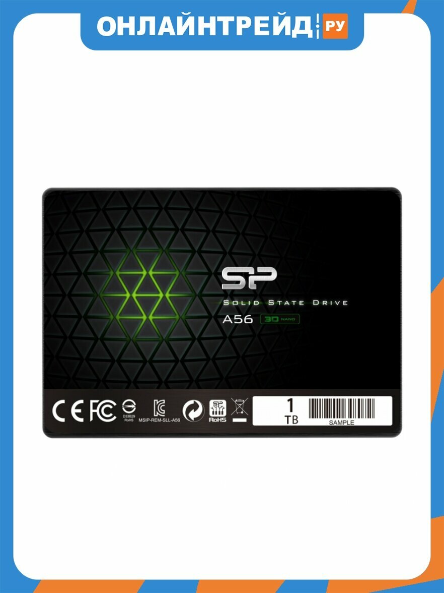 SSD диск Silicon Power 2.5" 1000Гб SATA (SP001TBSS3A56A25)