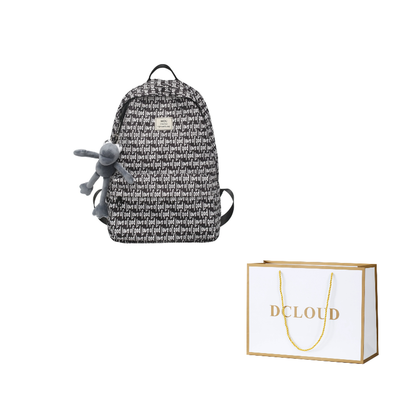 Рюкзак унисекс DCLOUD Nylon Regular Unisex, черный, OneSize EU