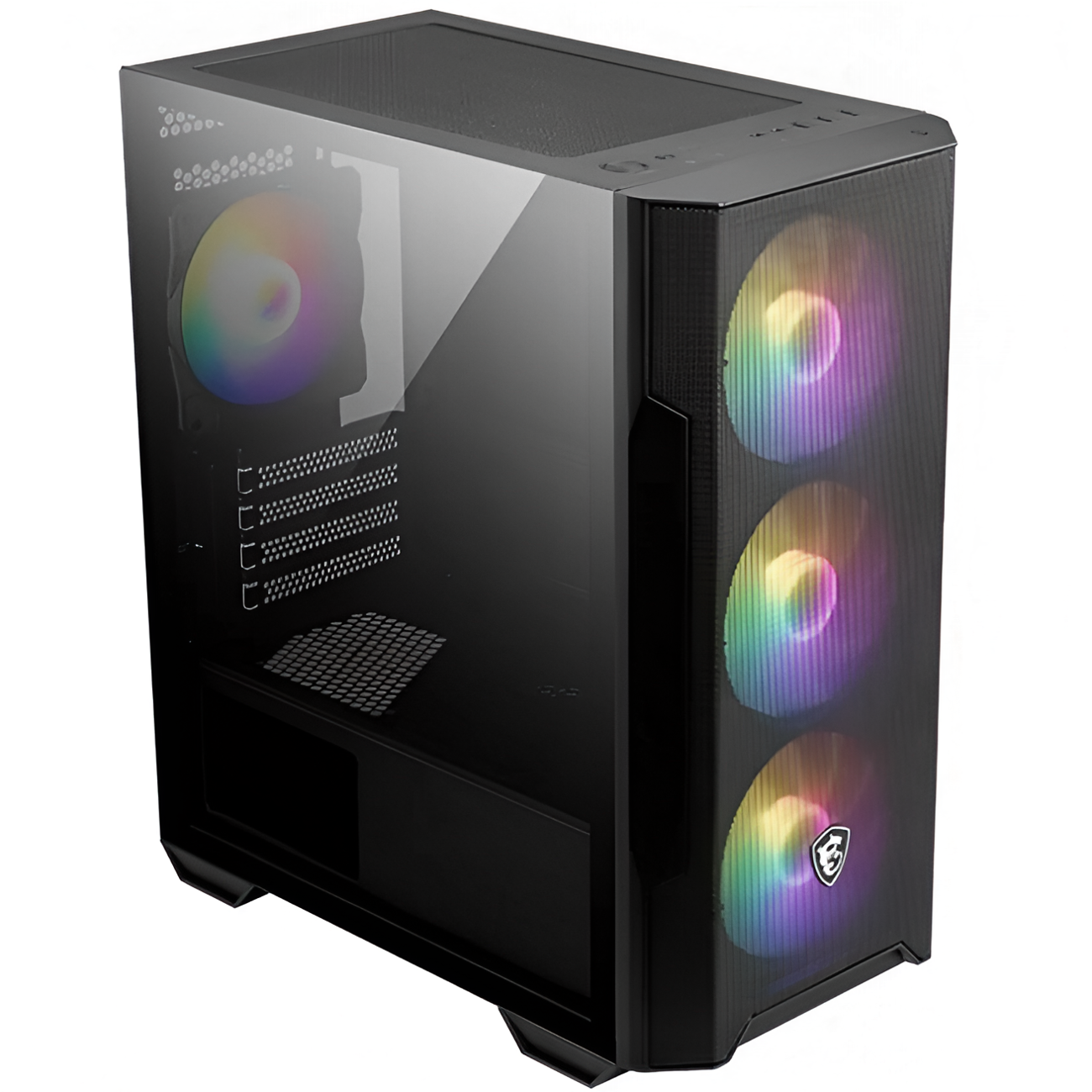 Корпус Mini-Tower MSI MAG FORGE M100R TG ARGB, Micro-ATX, черный (306-7G20R41-HH9)