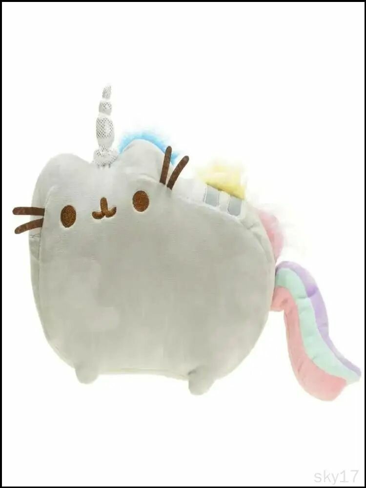 Мягкая игрушка "Pusheen the Cat" (Кот Пушин) с мороженое 15 см