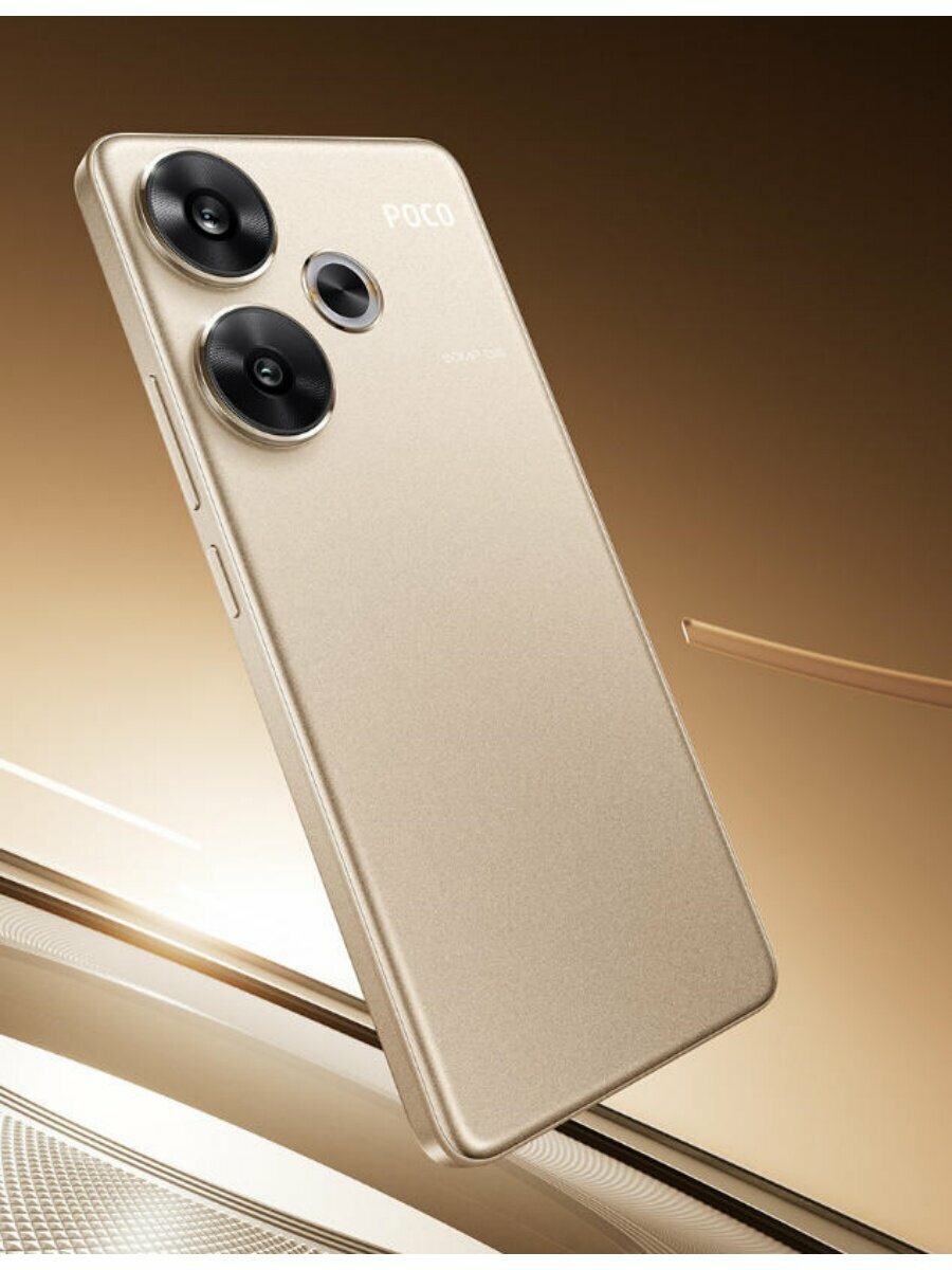 Смартфон Xiaomi Poco F6 5G 16/512 ГБ золотой Qualcomm Snapdragon 8s Gen 3