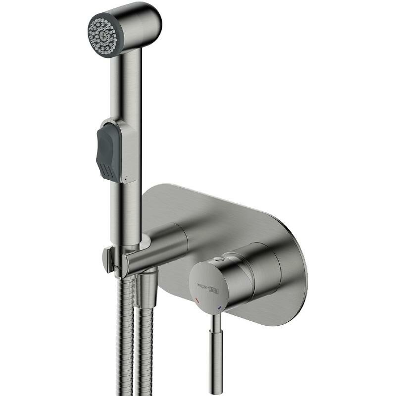 Гигиенический душ со смесителем WasserKRAFT Wern 4238, никель
