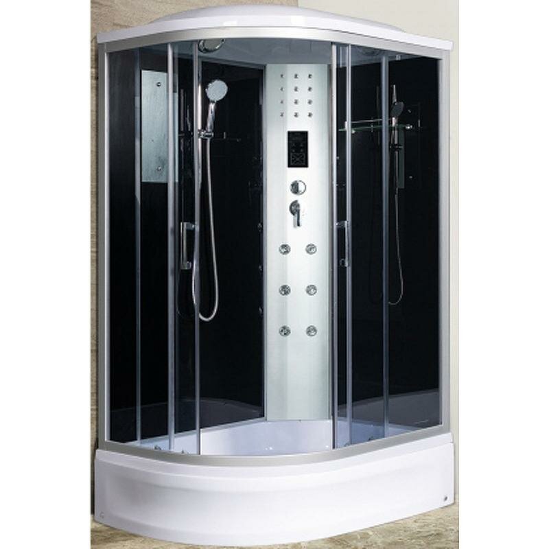 Душевая кабина River Dunay 120x80 10000002106 профиль хром, с гидромассажом, правая