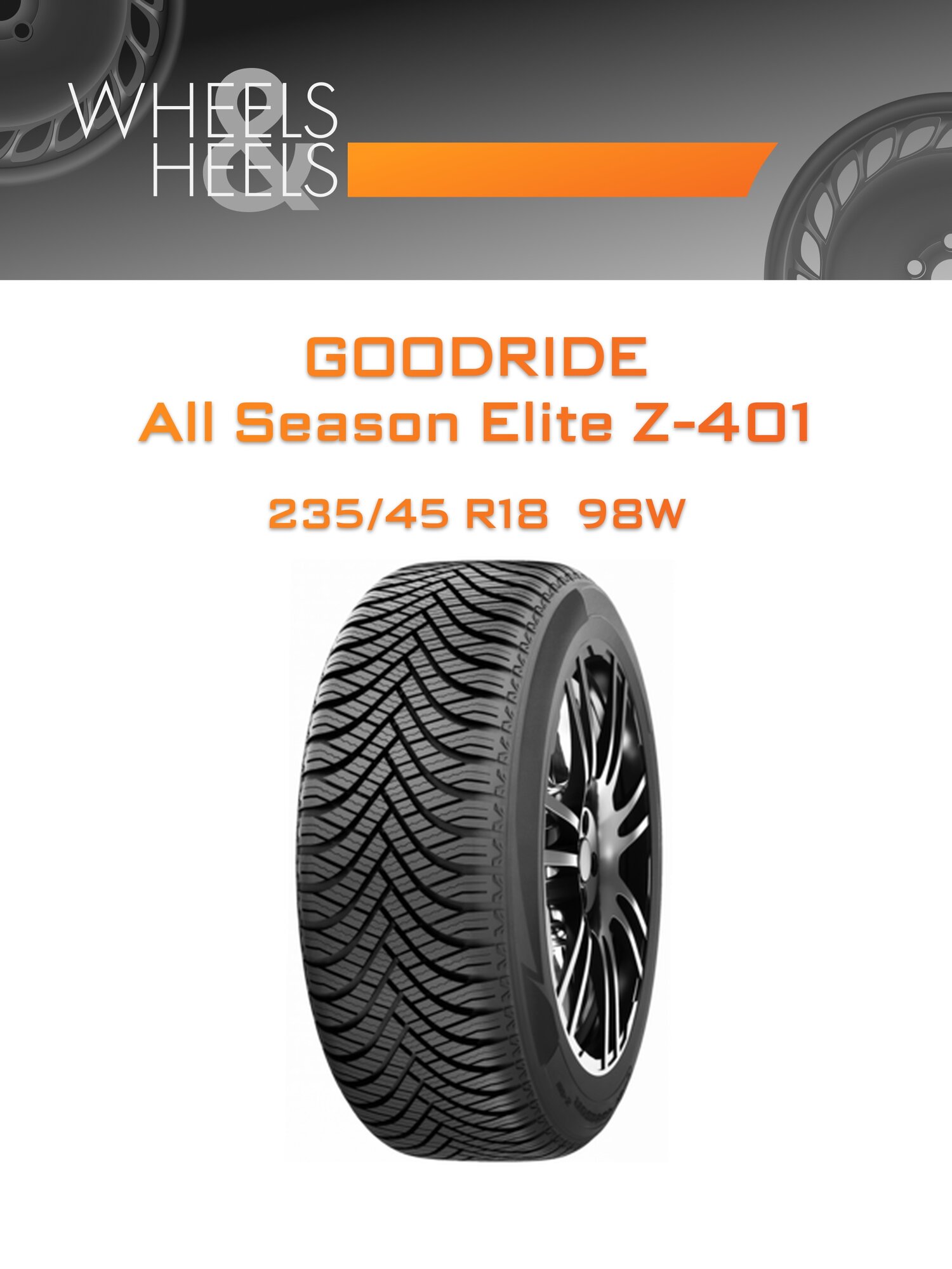 Шина автомобильная Goodride All Season Elite Z-401 235/45 R18 98W XL ALLSEASON, всесезонная, универсальная