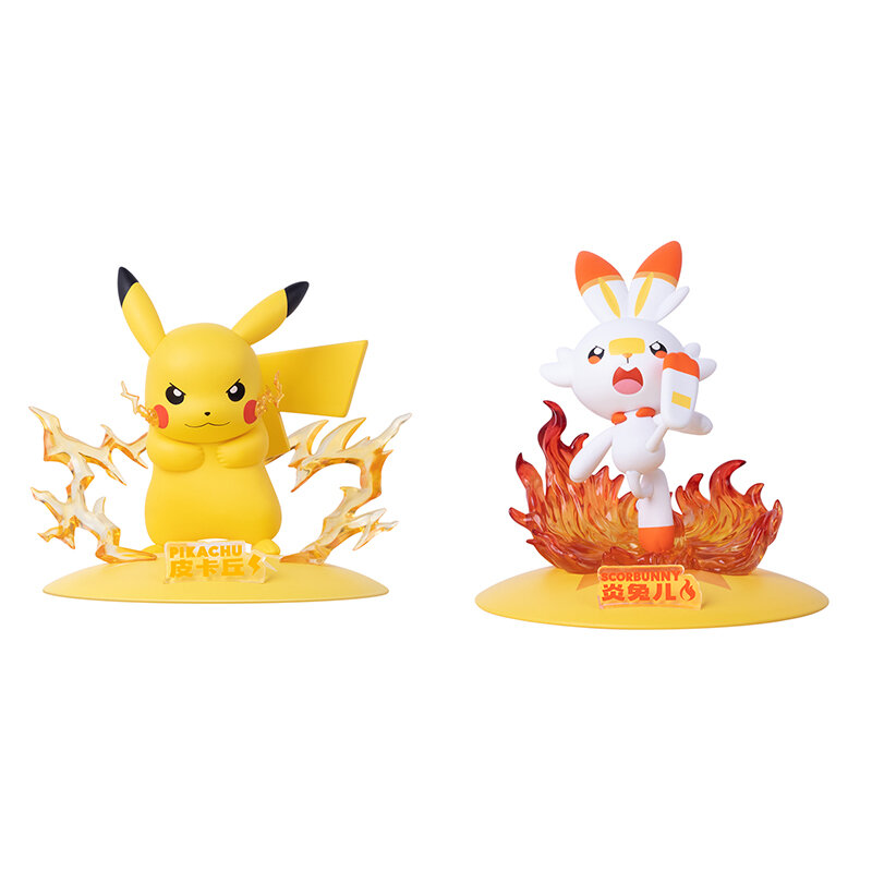 Игрушечные фигурки унисекс FUNISM Покемон, Pikachu + Flame Bunny