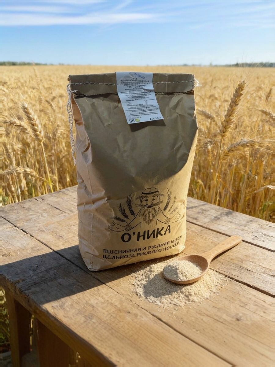 Мука Оника Пшеничная Обойная грубого помола 8 кг