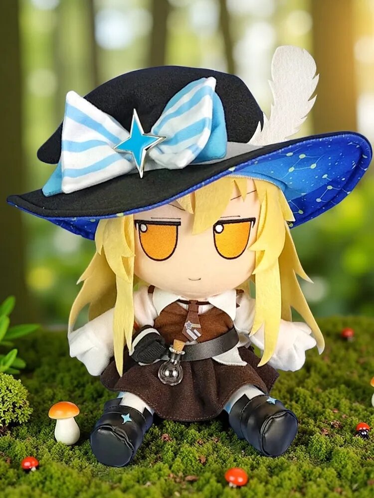 Аниме Мягкие Игрушки TouHou Project Fumo Kirisame Marisa TouHou Makuka Sai Ver.Classic pupils / Мариса Кирисаме Игрушка Антистресс 20CM