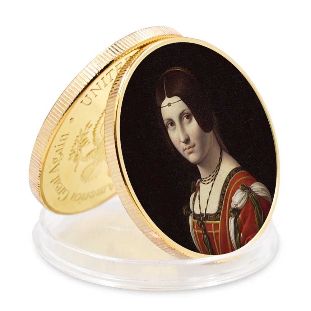 Серебряные монеты с картинами Леонардо да Винчи OIMG gold-05