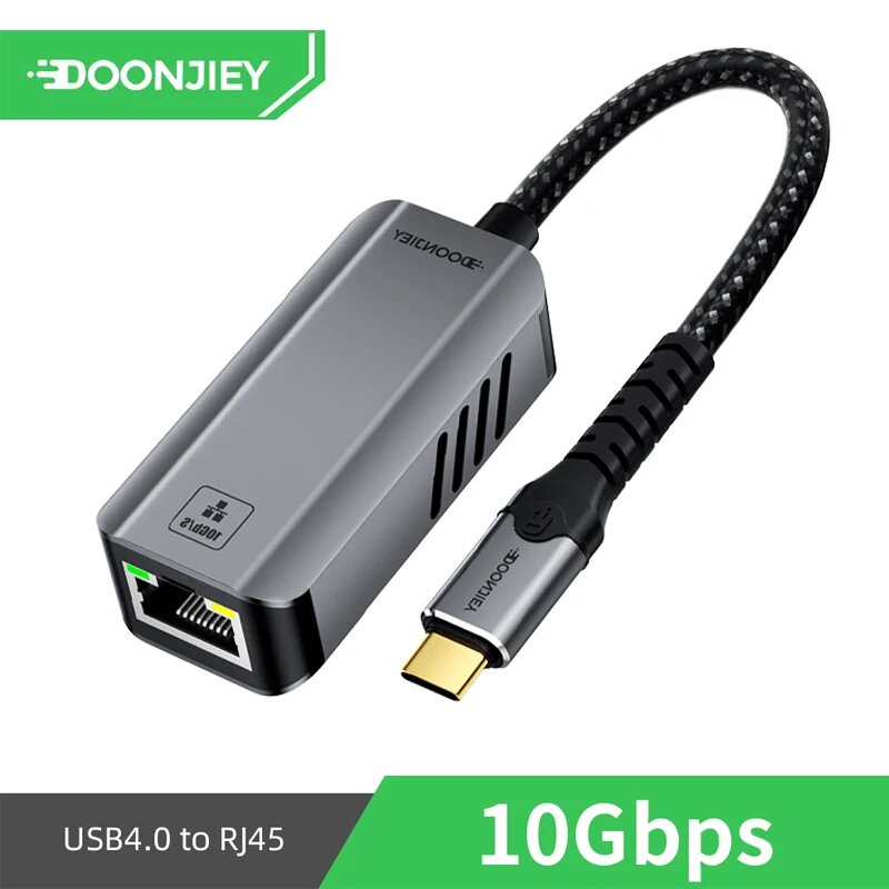 DOONJIEY USB4 Ethernet адаптер 10G