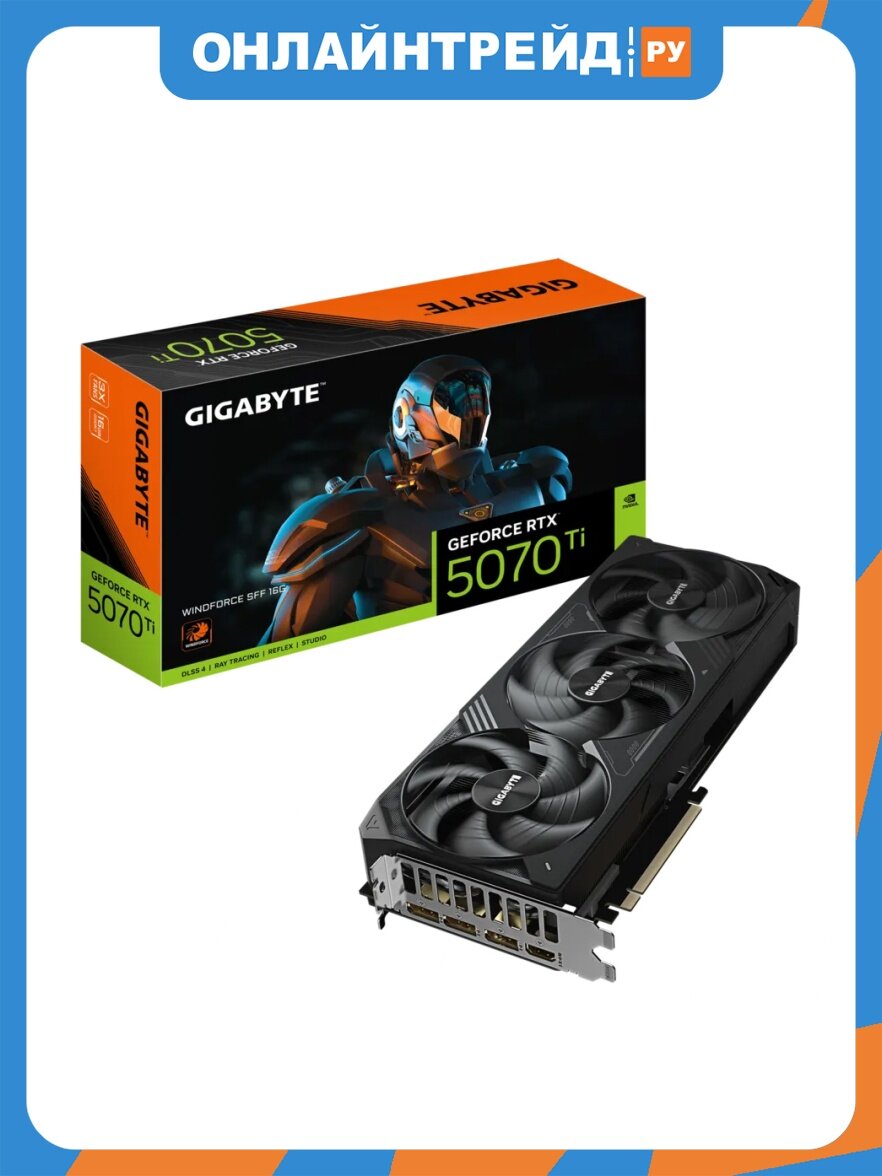 Видеокарта Gigabyte GeForce RTX 5070 Ti WINDFORCE SFF 16G