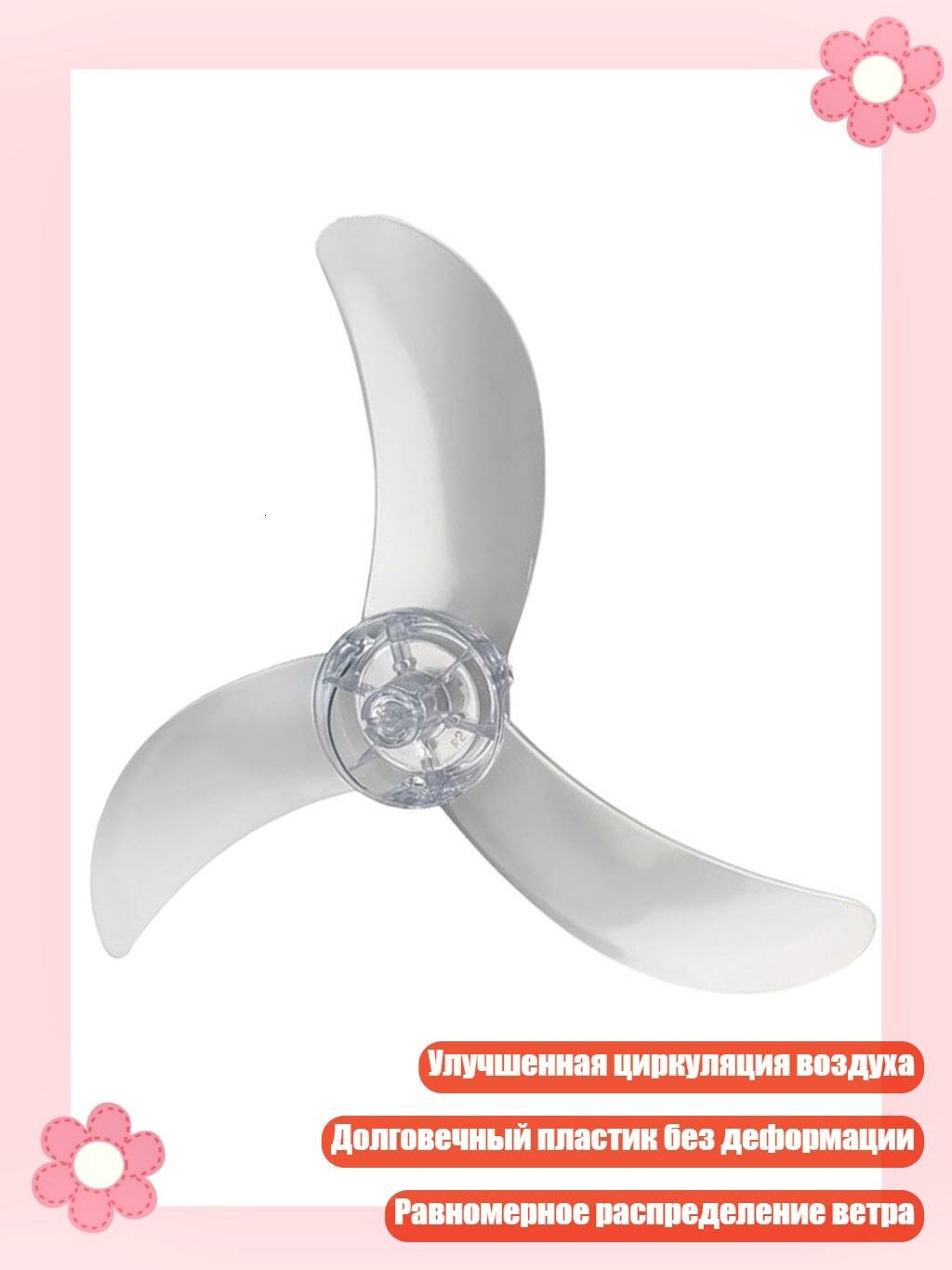 16-дюймовая пластиковая лопасть вентилятора (3 лопасти, 400 мм)