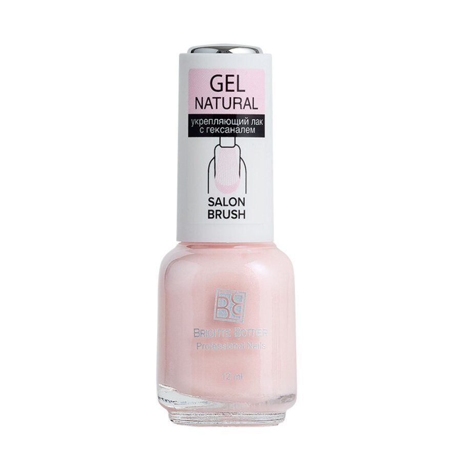 Brigitte Bottier, укрепляющий лак для ногтей GEL NATURAL тон 09, 12 мл
