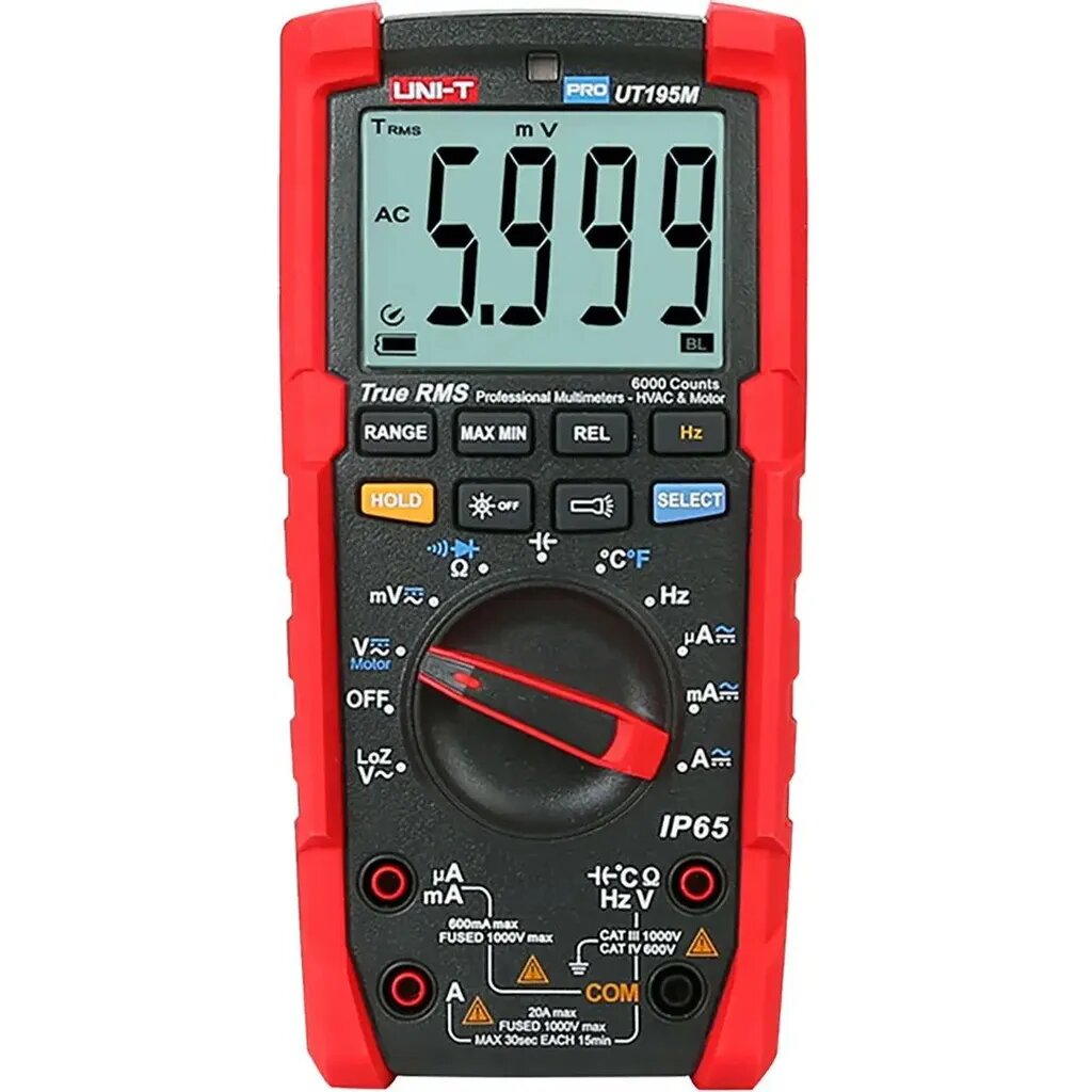 Мультиметр цифровой UNI-T UT195M, автоматический/ручной