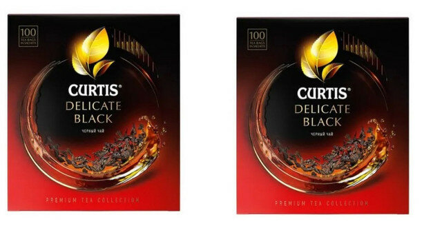 Curtis Чай Delicate Black , 100шт х 1,7гр , 2шт