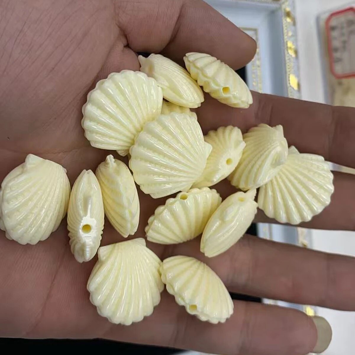 Натуральные перламутровые бусины ракушки 10 шт. 20mm-10pcs