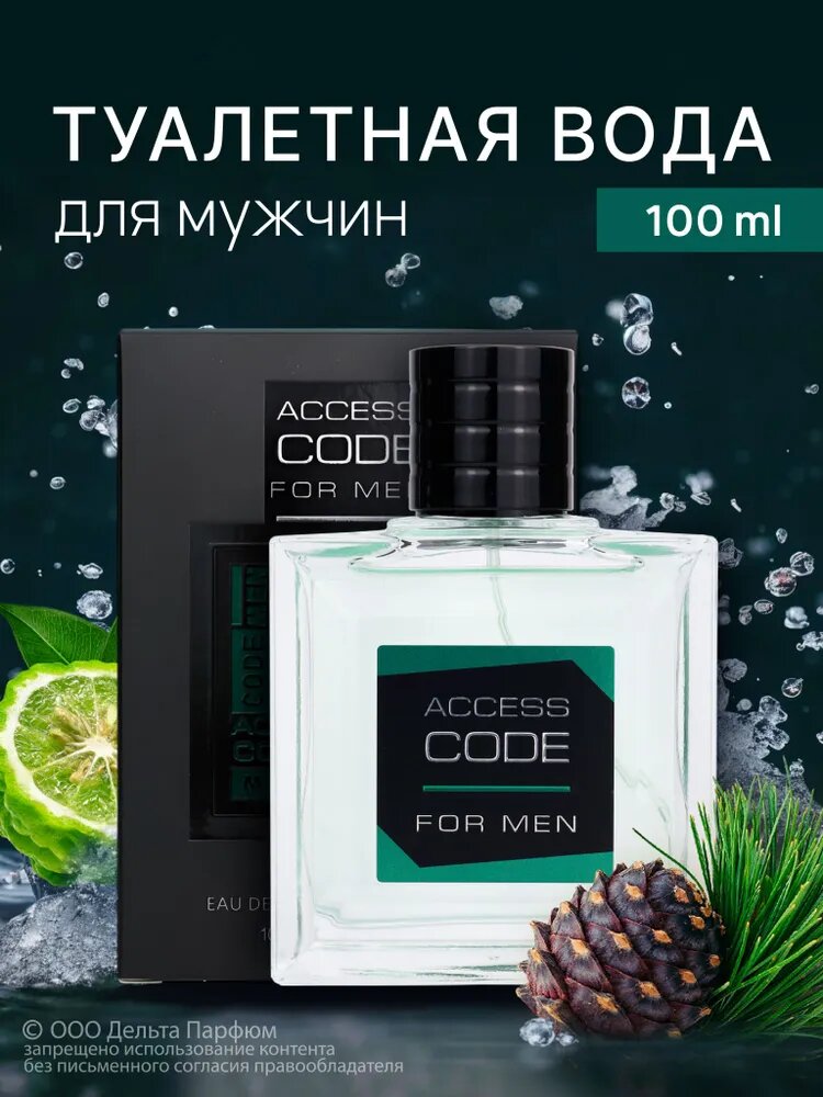 Туалетная вода мужская Код доступа для мужчин (Access Code For Men) 100 мл.