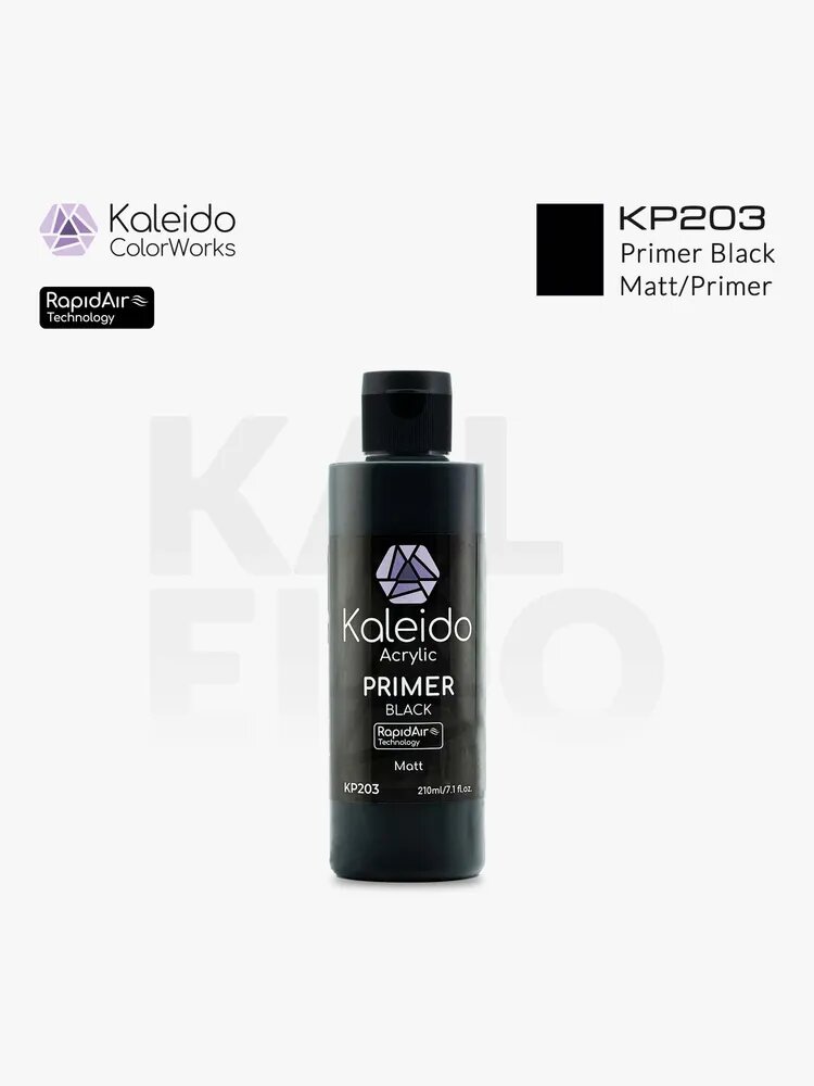 Kaleido Грунт на водной основе черный 210 мл KP203