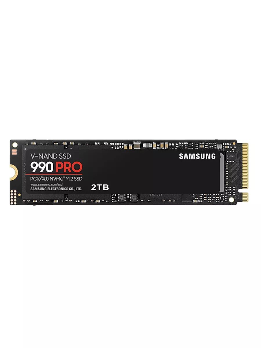 SSD-накопитель Samsung MZ-V9P2T0B/AM, 2TB, M.2, 2280, черный