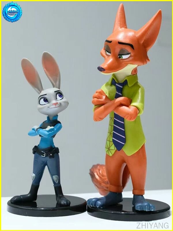 Популярные персонажи Zootopia: Джуди Хопс 13 см и Ник Уайлд 17 см