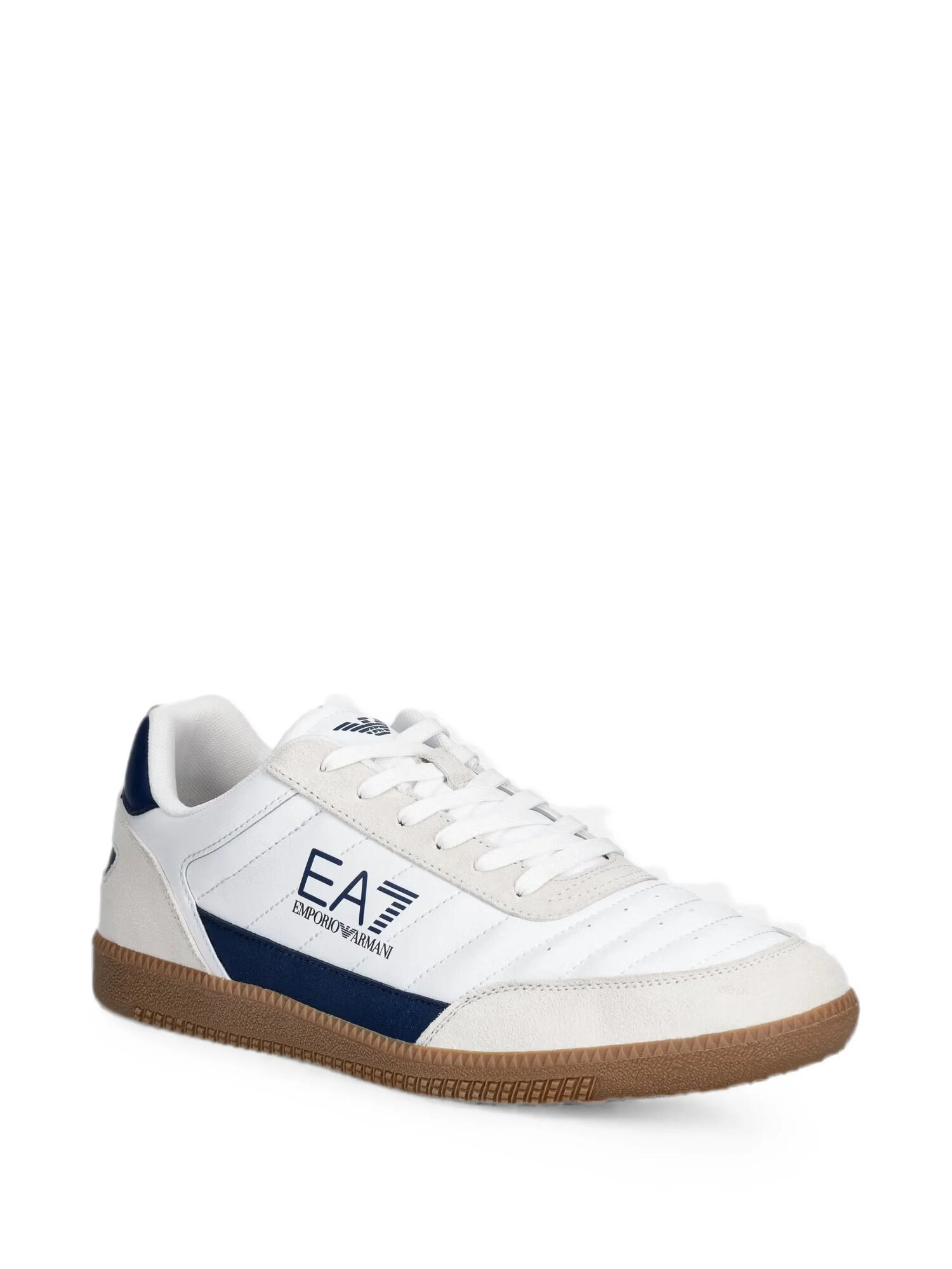 Кроссовки EA7 EMPORIO ARMANI, размер 10.5, бежевый/белый — фото 1